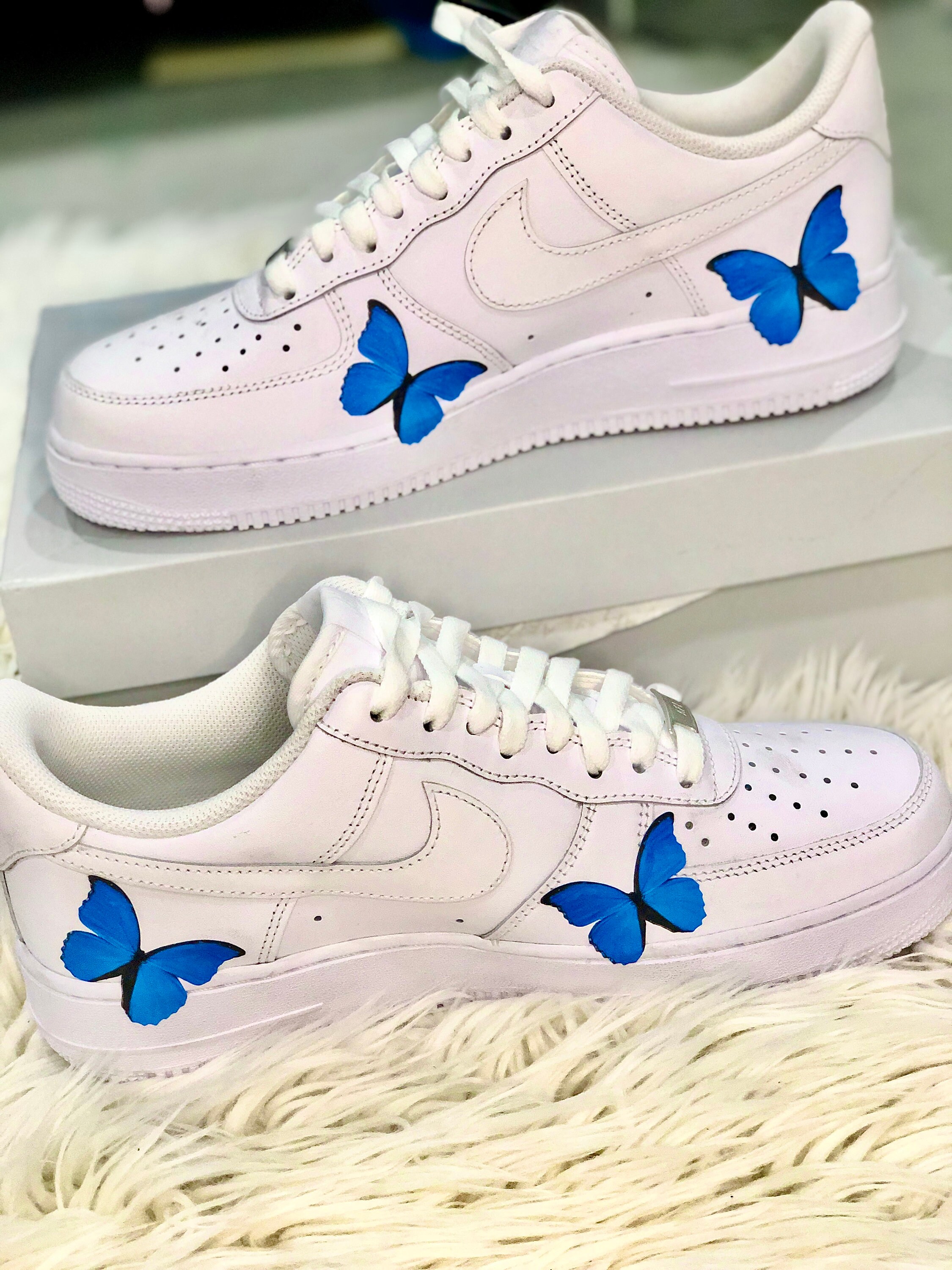 Butterfly Blue 3M Heat Transfer DECAL ONLY Stickers Nike Air - Etsy