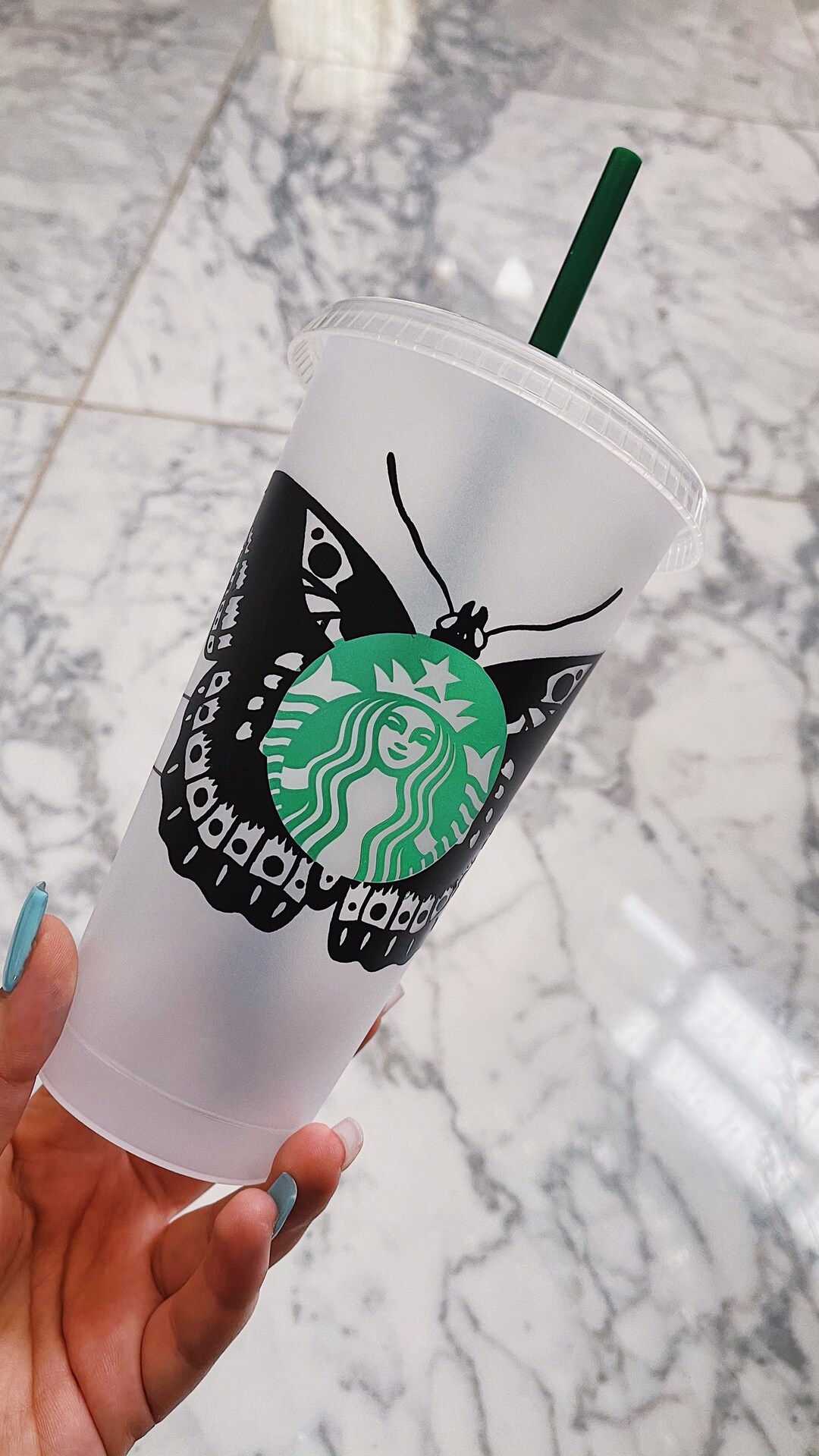 Harry Styles Butterfly Moth Tattoo Starbucks Cup Starbucks Fine Line ...