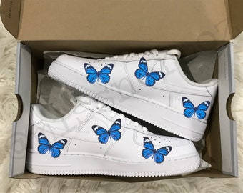 Butterfly Blue 3M Heat Transfer DECAL ONLY Stickers Nike Air | Etsy