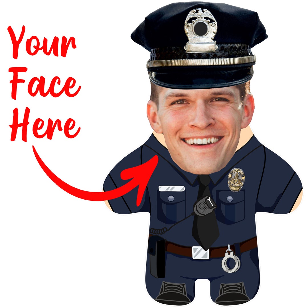Custom Face Body Pillow police Officer - Etsy