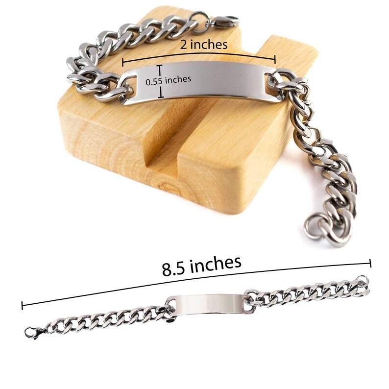 Son Bracelet From Mom, Dad Chain Stainless Steel Bracelet for Son ...