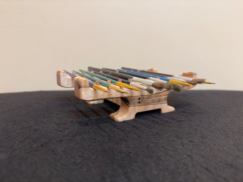 Paintbrush Rest Ambrosia Maple Paintbrush Stand Paintbrush Holder ...