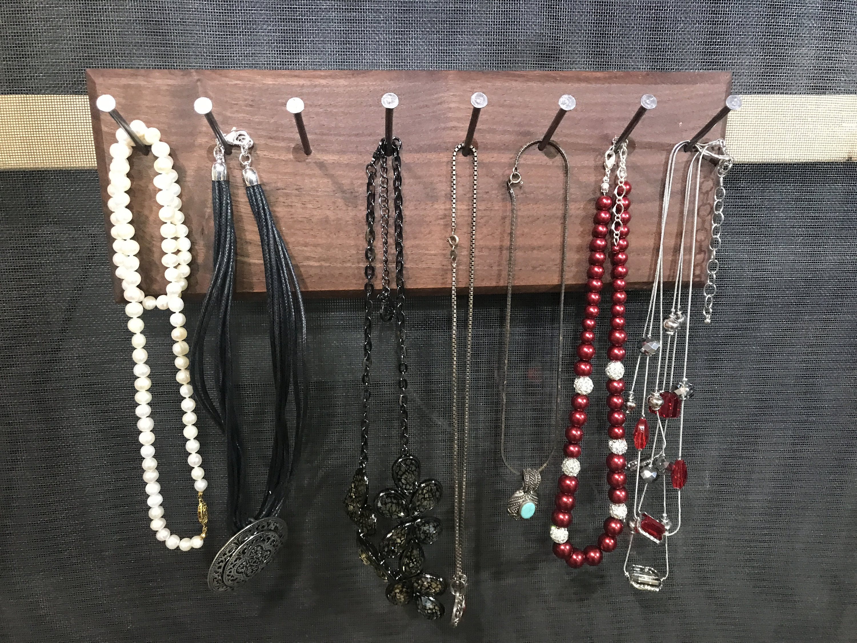Walnut Paint Tube Holder Necklace Hanger Paint Tube Storage Paint Tube ...