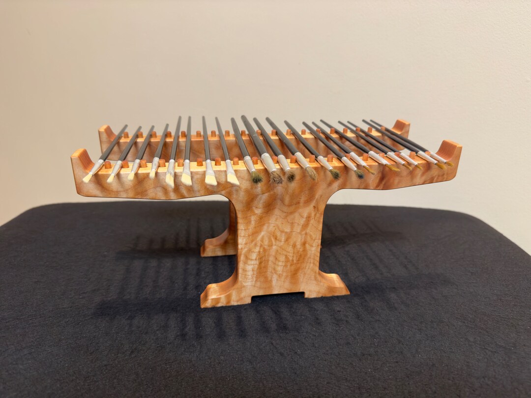 Paintbrush Rest Quilted Maple Paintbrush Stand Paintbrush Drying Stand ...