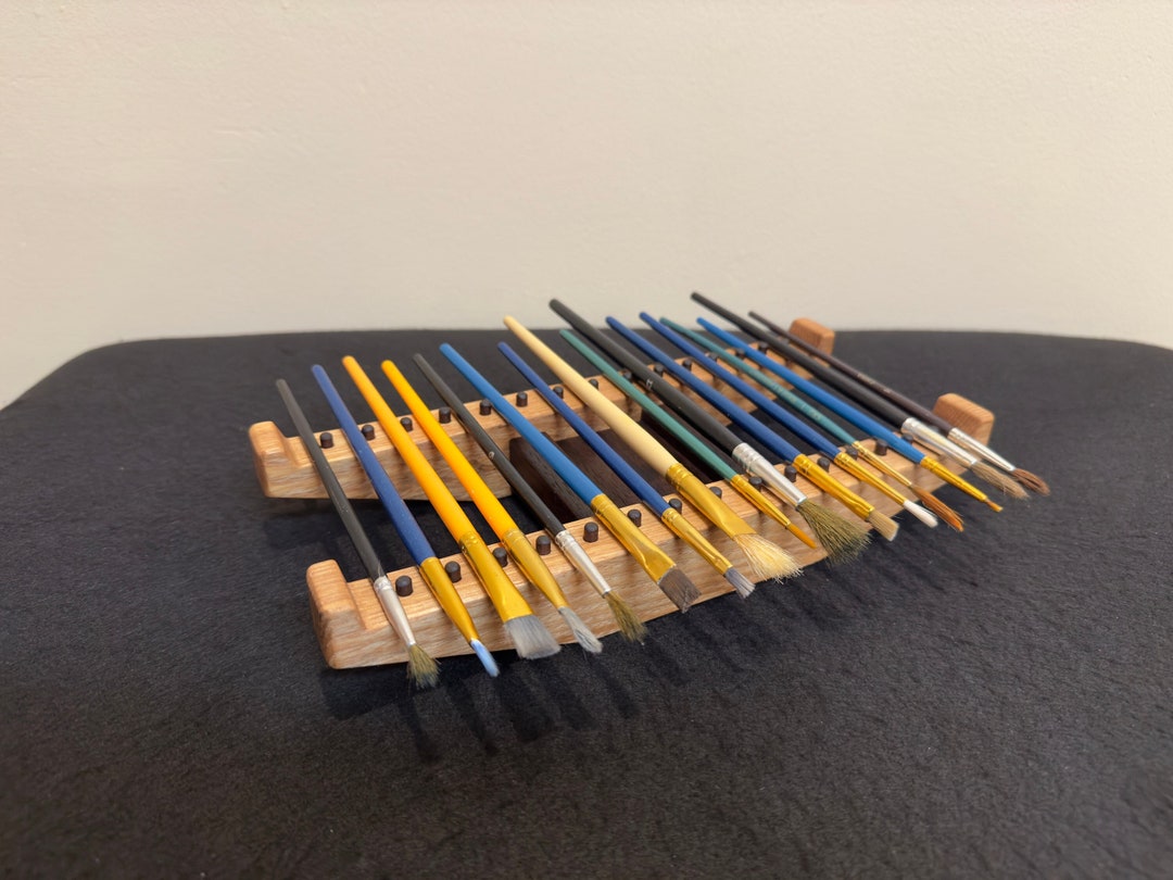 Paintbrush Rest - Ash and Walnut - Paintbrush Holder - Paintbrush ...