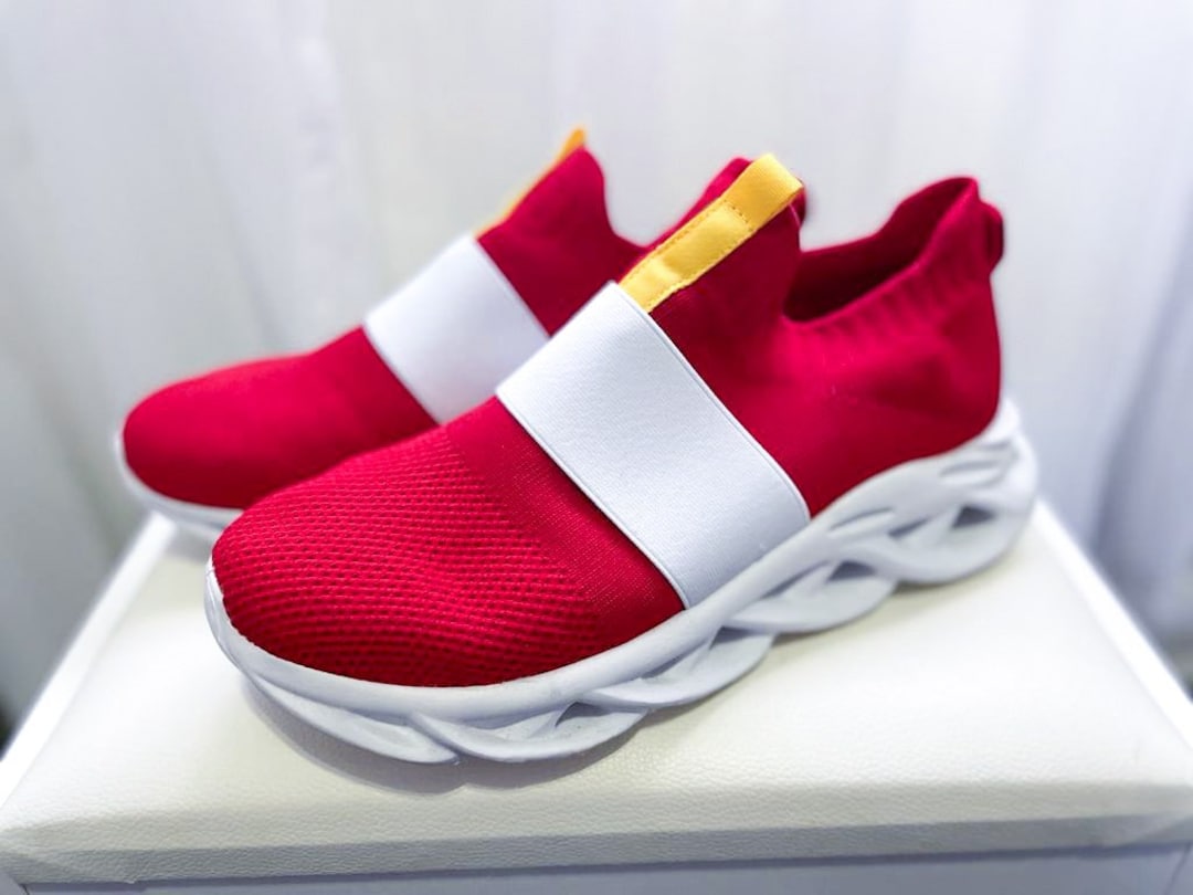 Sonic the Hedgehog Cosplay Shoes. Trainers in Sizes 4-12 - Etsy