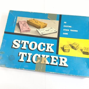 Vintage 1937 Stock Ticker Board Game A Copp Clark Game Complete - Etsy