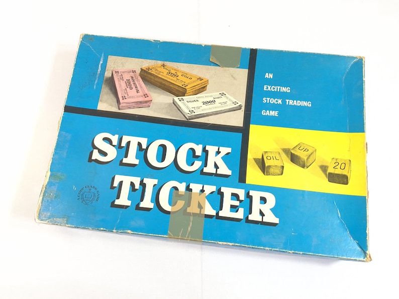Vintage 1937 Stock Ticker Board Game A Copp Clark Game Complete - Etsy