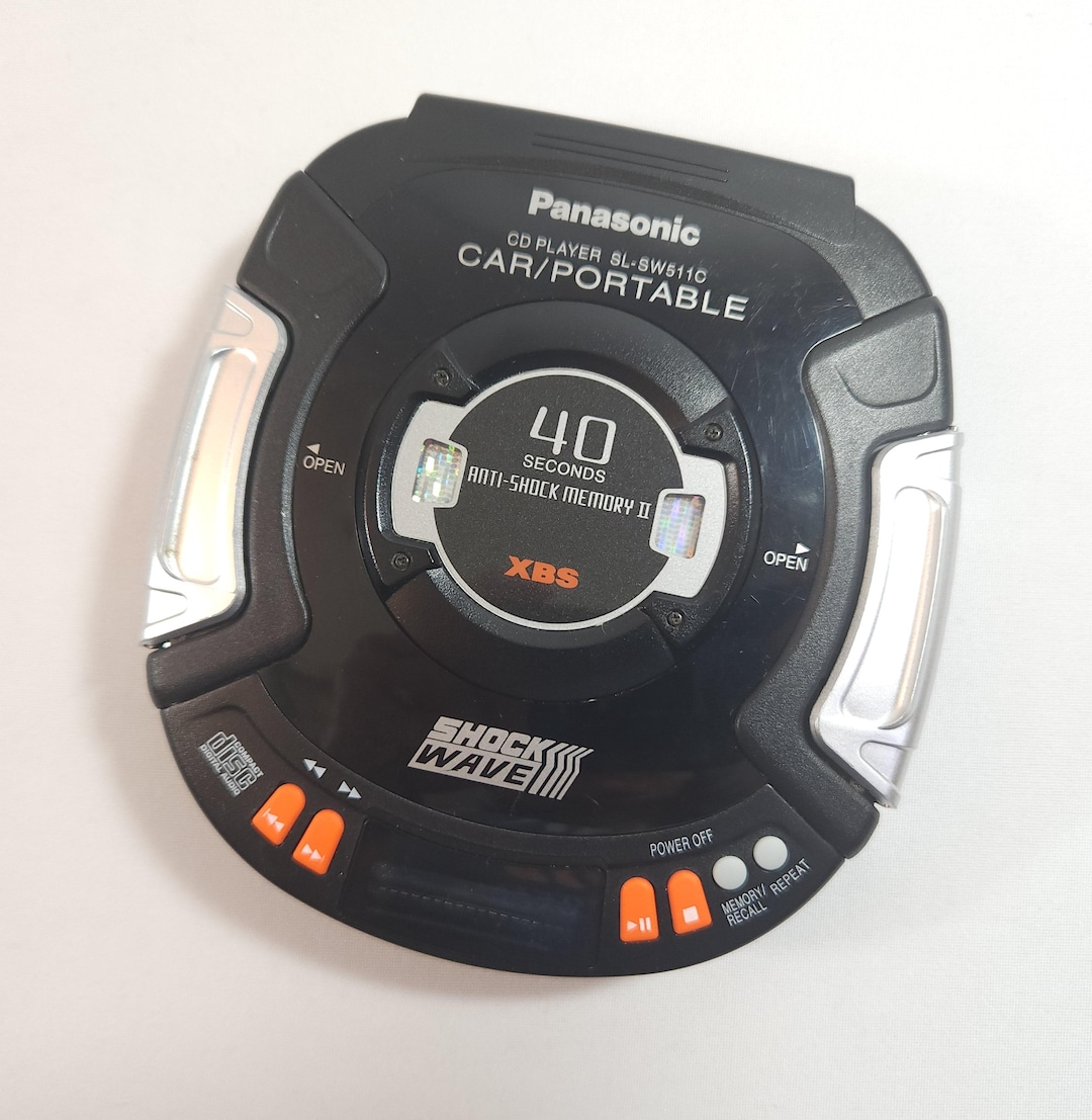 Panasonic Shockwave Portable CD Player SL-SW511 Black Tested and ...