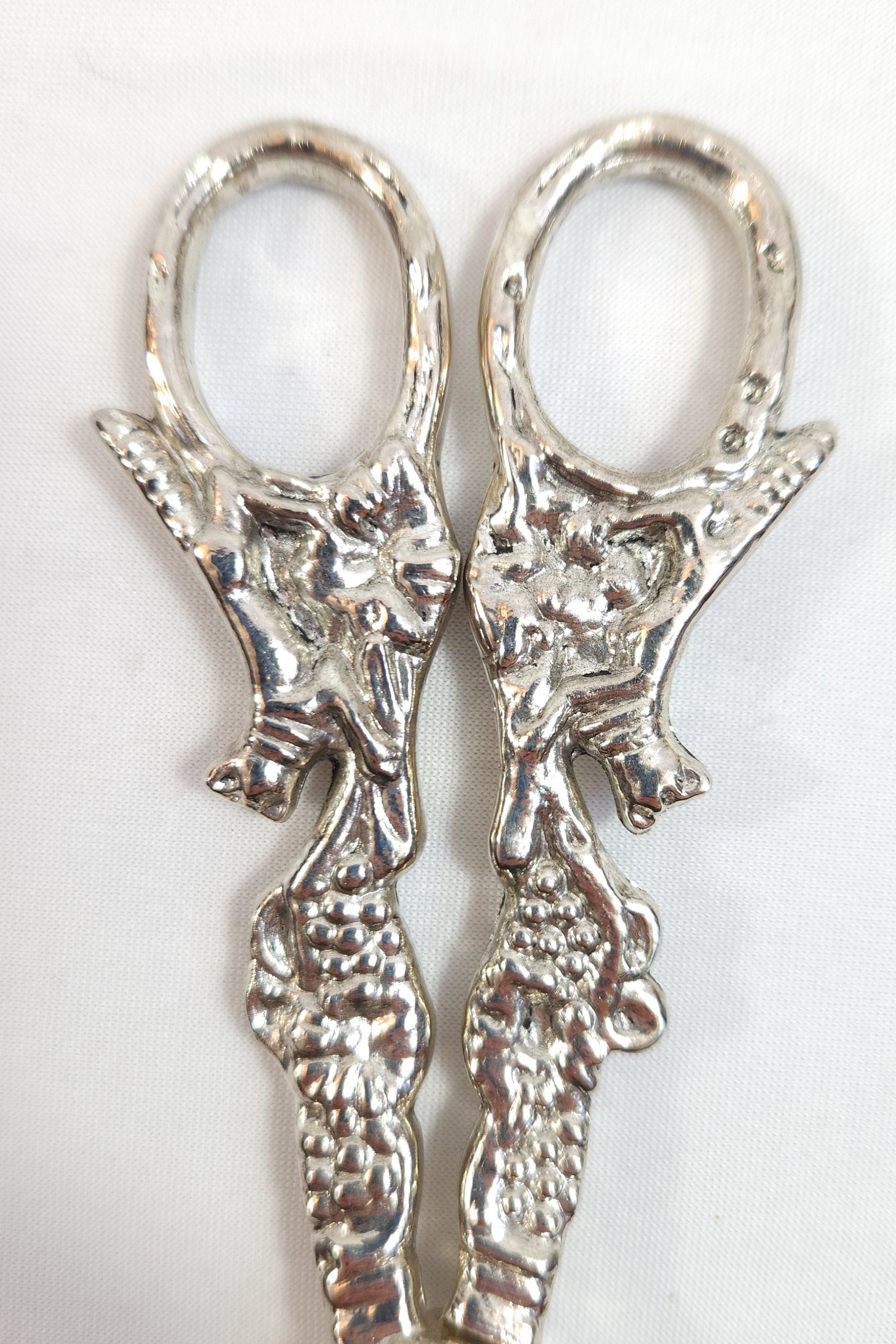 Vintage Solid Silverplate 6 Grapes Scissors Shears, Grapevine Fox, 80 ...