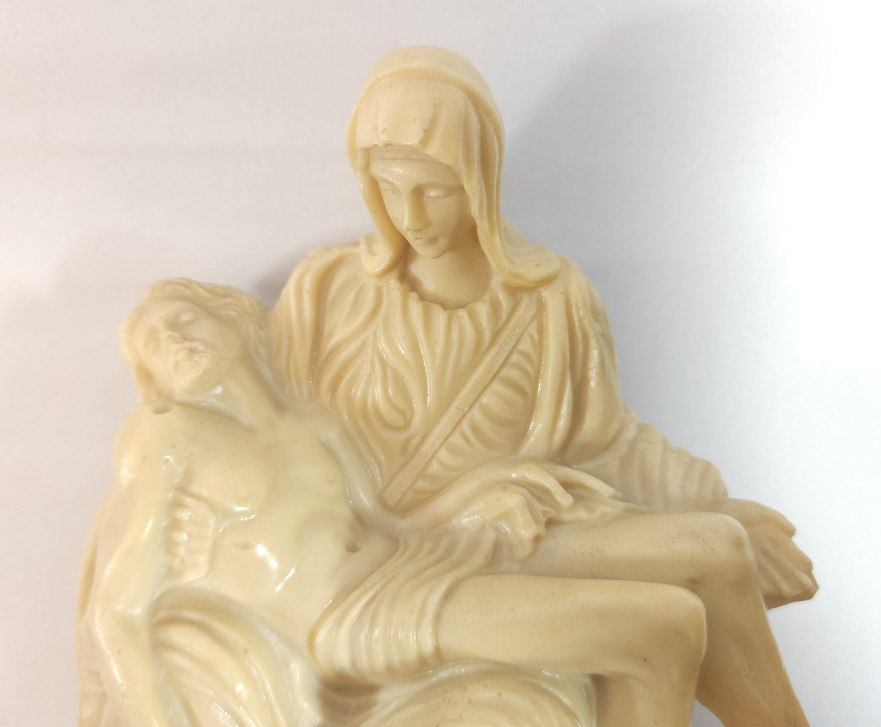 VTG Pieta Sculpture A Giannetti Jesus Mary Statue Signed Resin 6.25" X ...