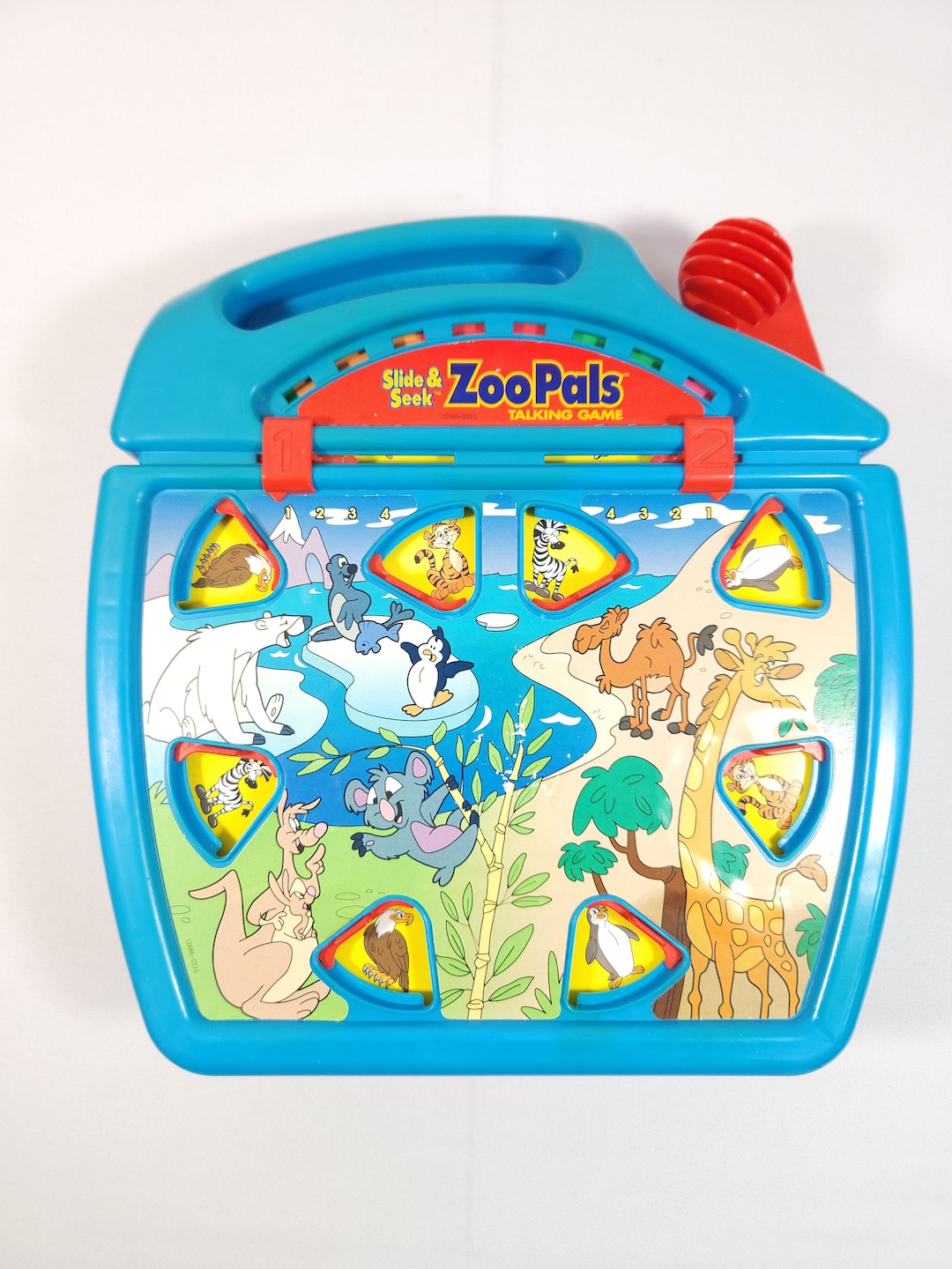 Vtg 1995 Mattel Blue Slide & Seek Zoo Pals Talking Game - Etsy