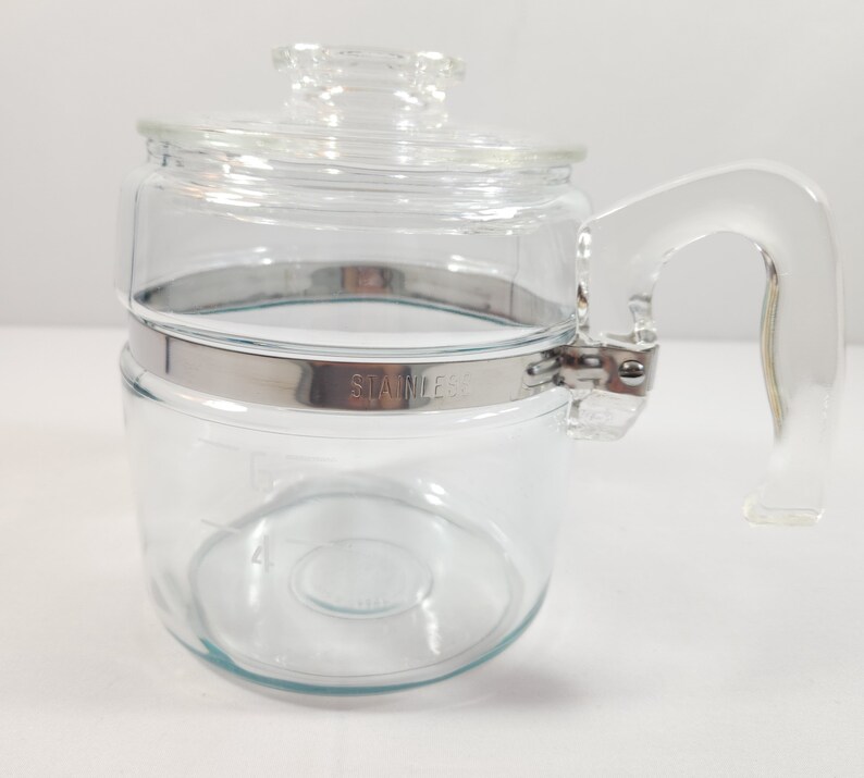 Vintage Pyrex 4-6 Cup Stovetop Coffee Pot Percolator 7756, VGC - Etsy