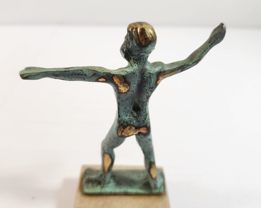 Vintage Zeus Statue God Greek Figure Solid Bronze - Etsy