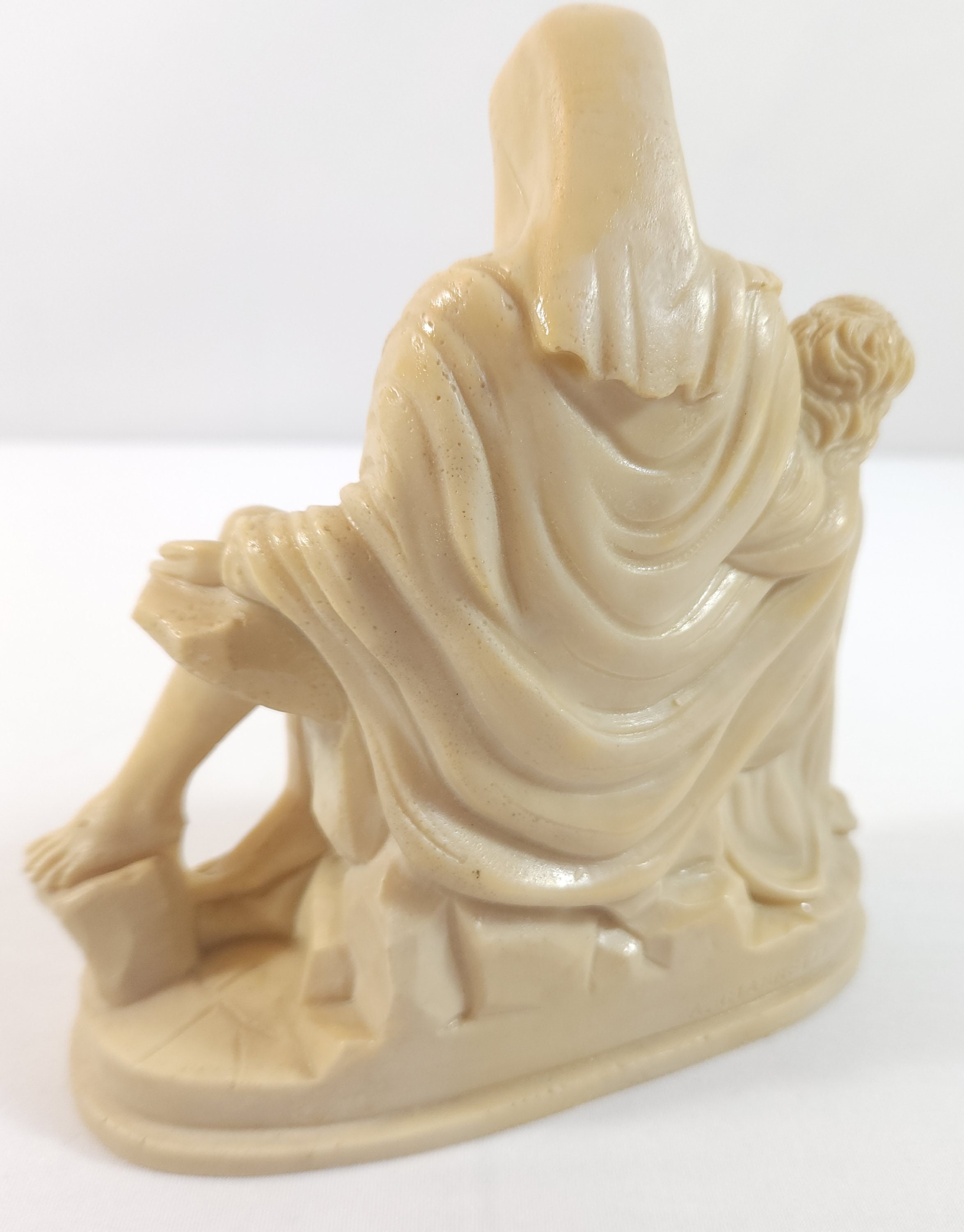 VTG Pieta Sculpture A Giannetti Jesus Mary Statue Signed 6.25 X 6.25, 2 ...