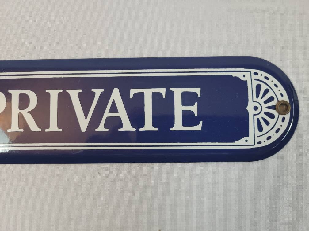 Vintage 1970s PRIVATE Enamel Club Signs, EUC - Etsy