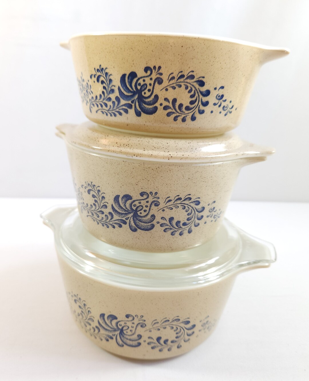 Set of 3 Vintage PYREX Homestead Casserole 472, 473, 474 With Lids - Etsy