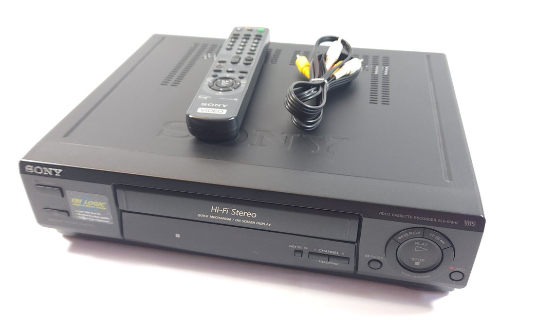 Sony Trilogic Adaptive Picture Control VHS SLV-678HF With Remote - Etsy