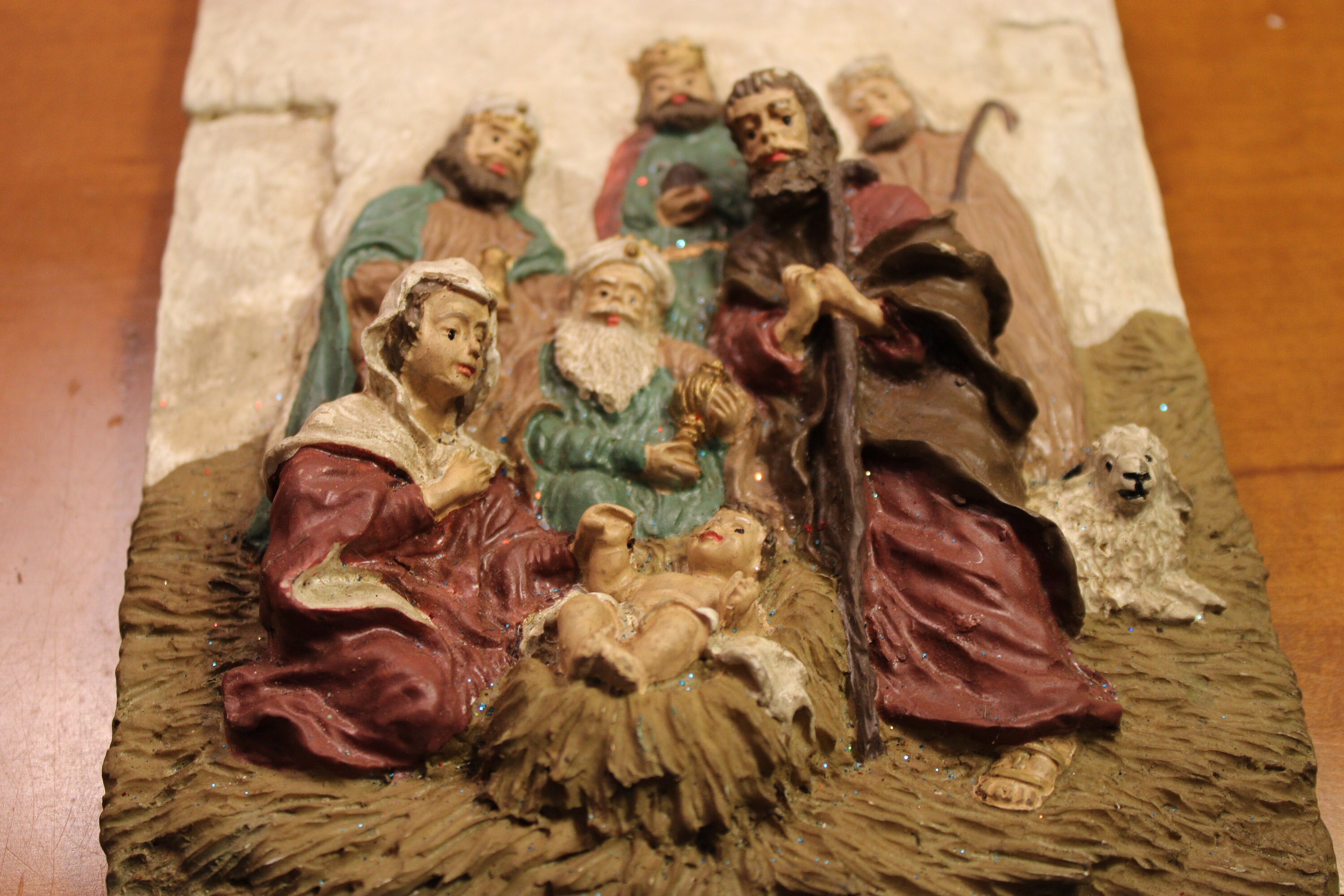 Vintage Nativity Scene Plaster 3 Dimensional Wall Art - Etsy