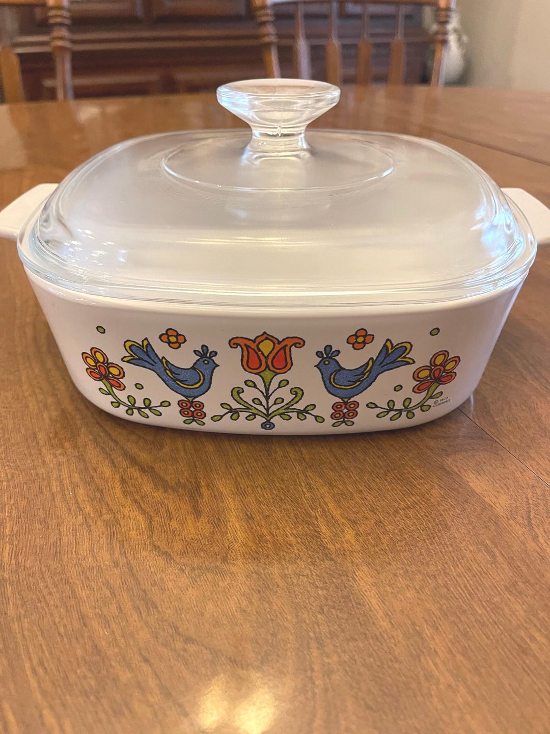 Corning Country Festival 2 Qt Square Casserole and Lid - Etsy