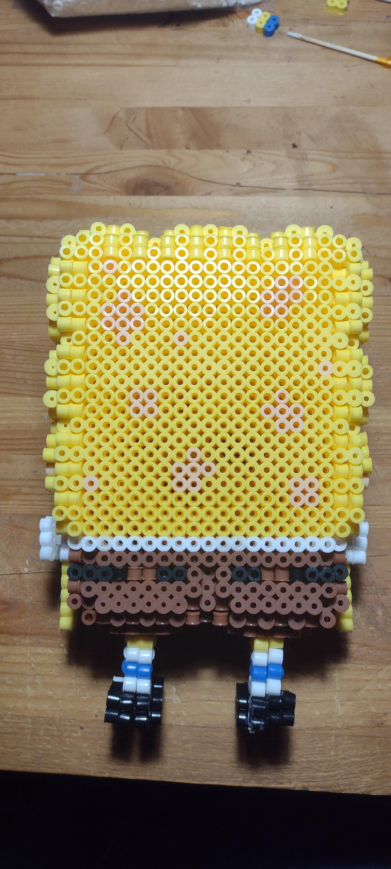 3D Spongebob Squarepants Perler Bead - Etsy