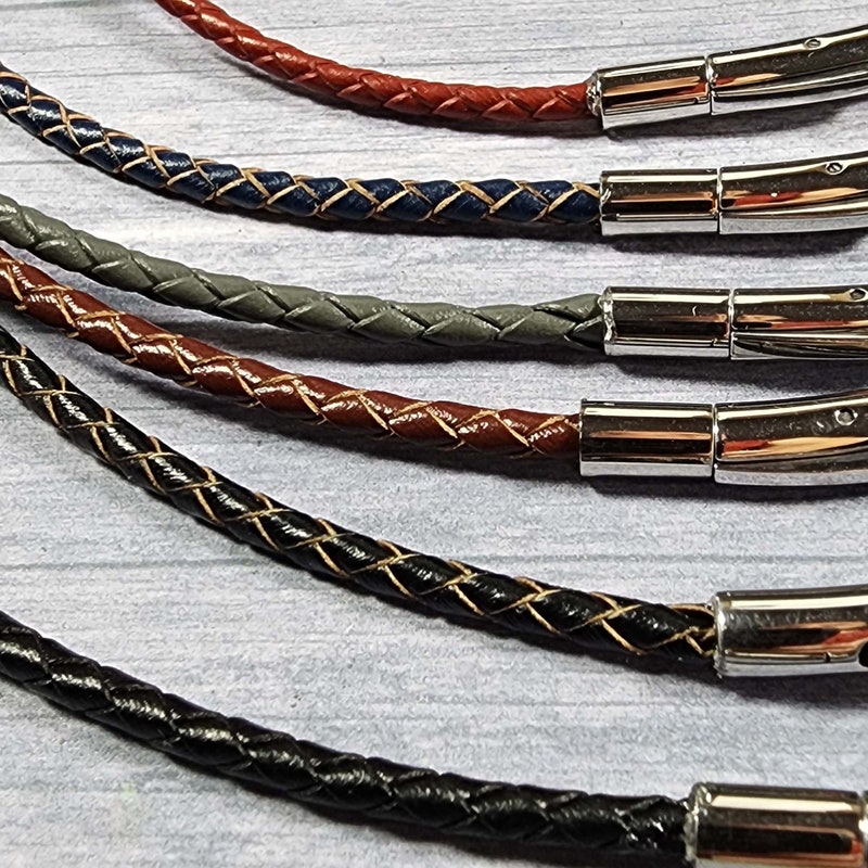 Leather Necklace - Etsy