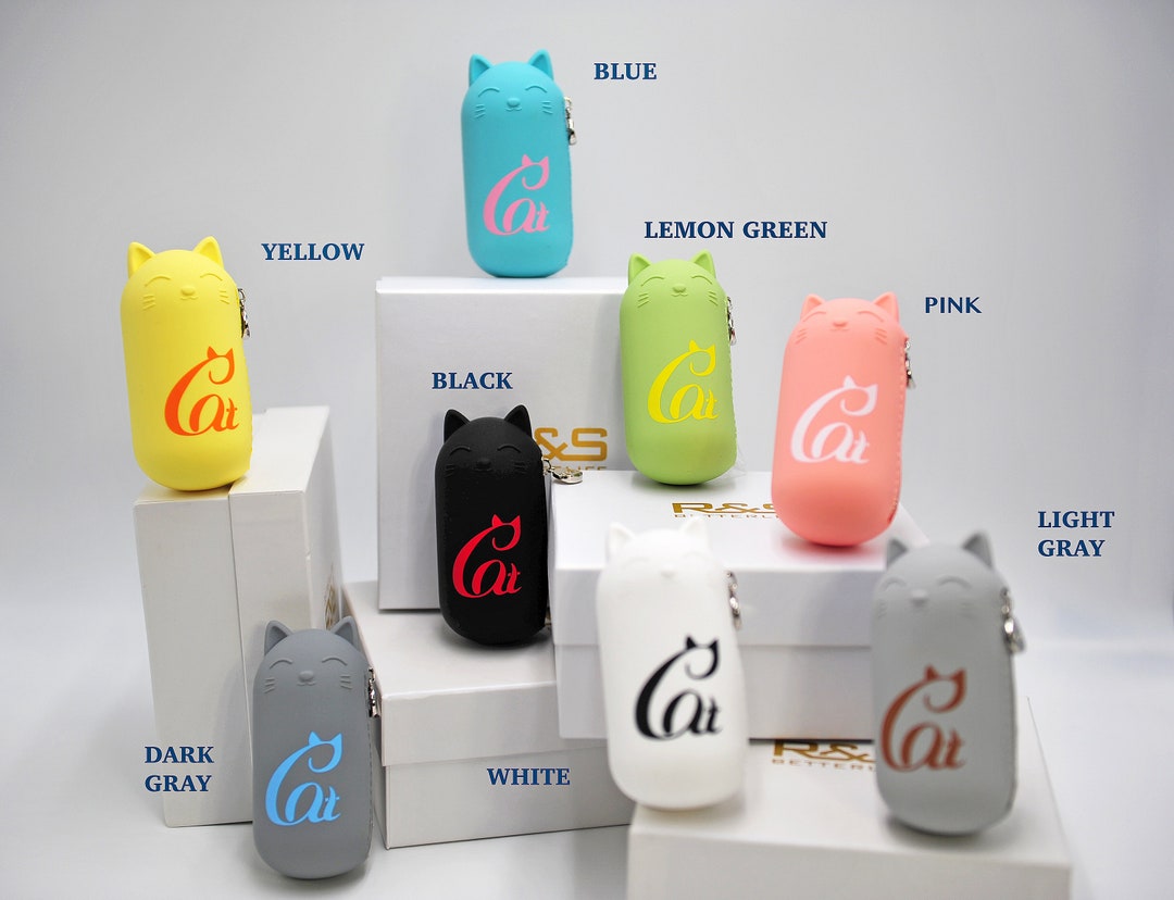R & S Cat Silicon Coin Purse-cute Cat Purse for Coins in 8 Colors - Etsy