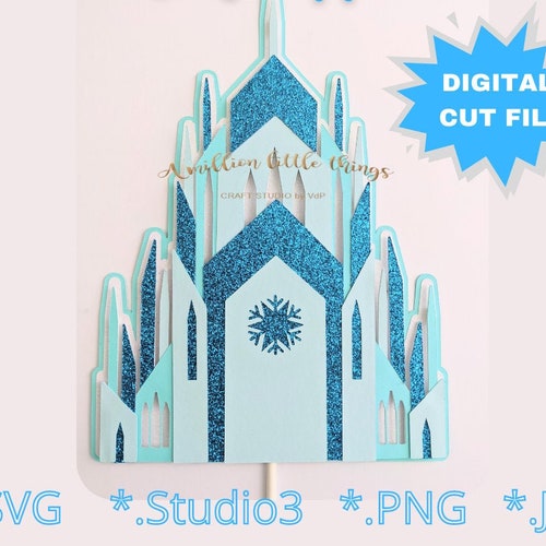 Frozen Castle SVG File for Cake Topper or Party Decorations - Etsy