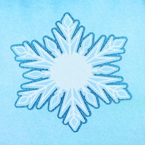Frozen Snowflake SVG File for Cake Topper | Snowflake Svg Design for ...