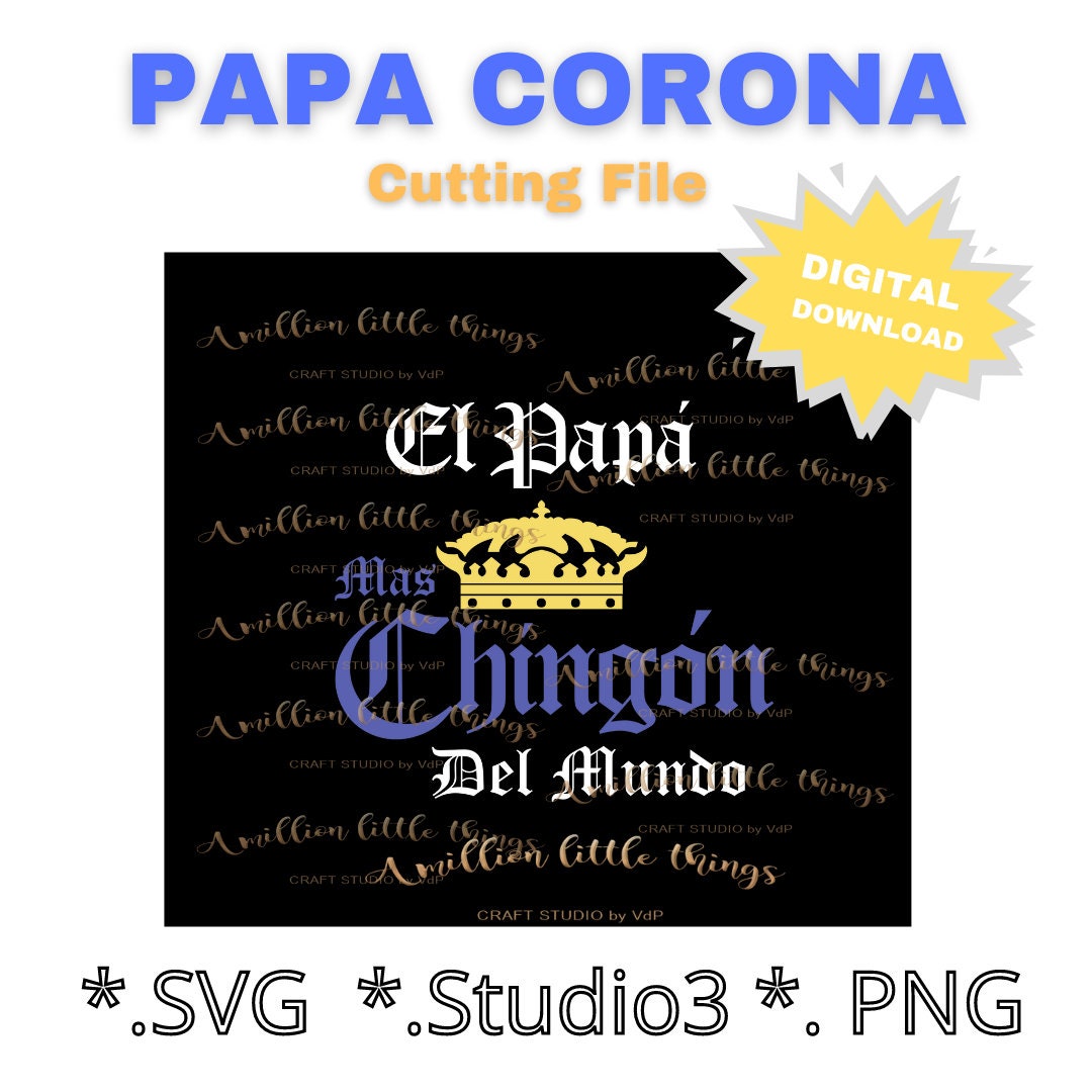 El Papa Mas Chingon SVG File T-shirt | Diseno Playera Para Papa ...