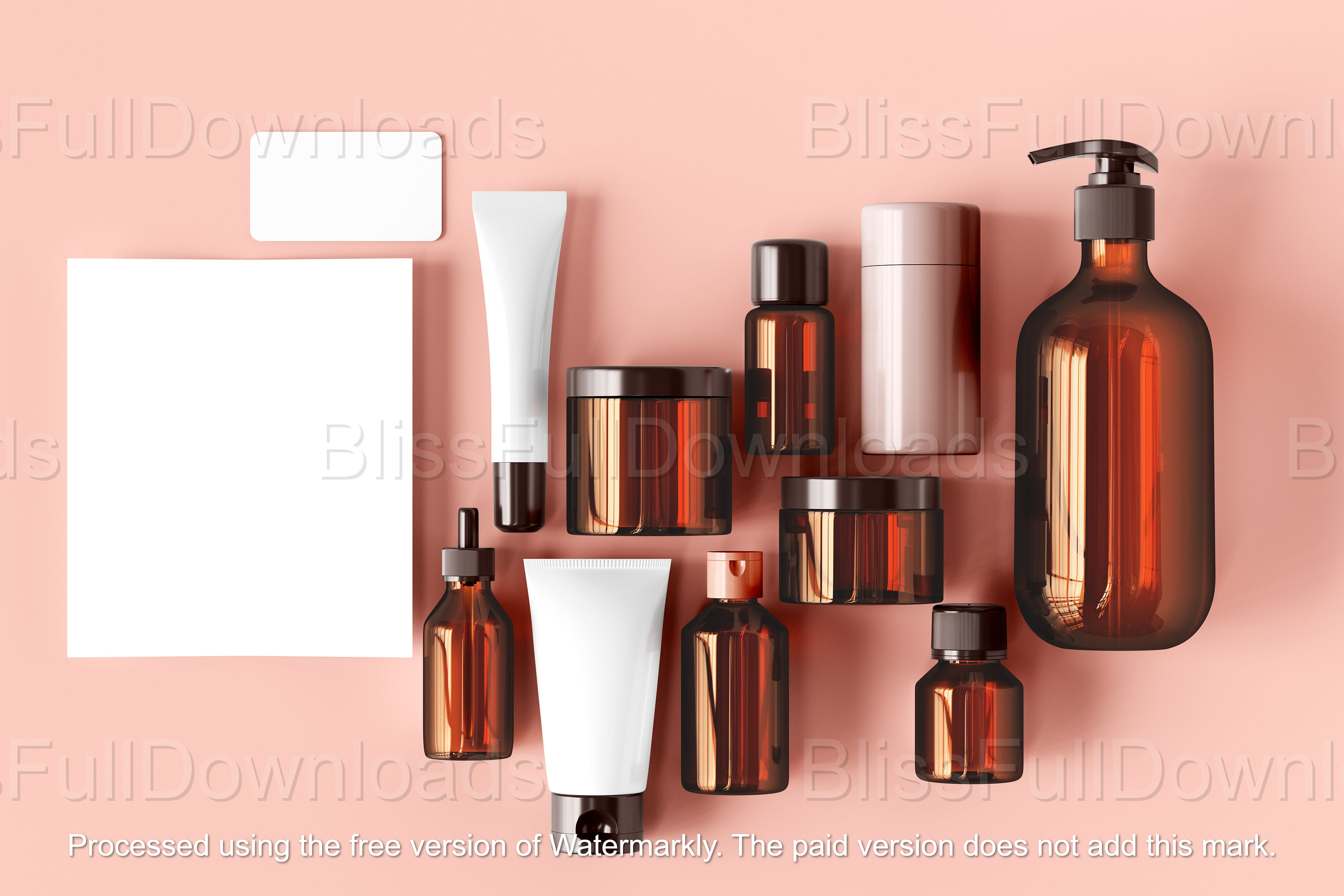 Custom Cosmetic Set Mockup With Logo, Makeup Branding Presentation ...