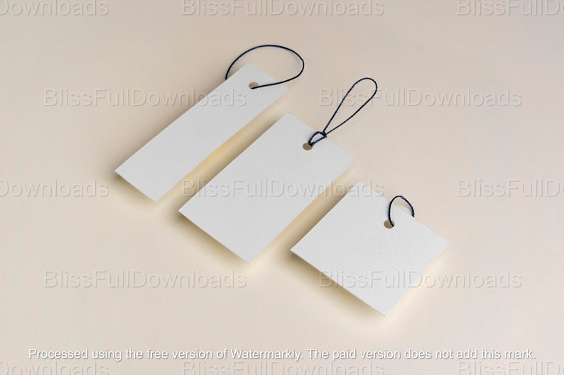 Clothing Tags Template PSD for Branding and Logos, Label Mockups, Gift ...