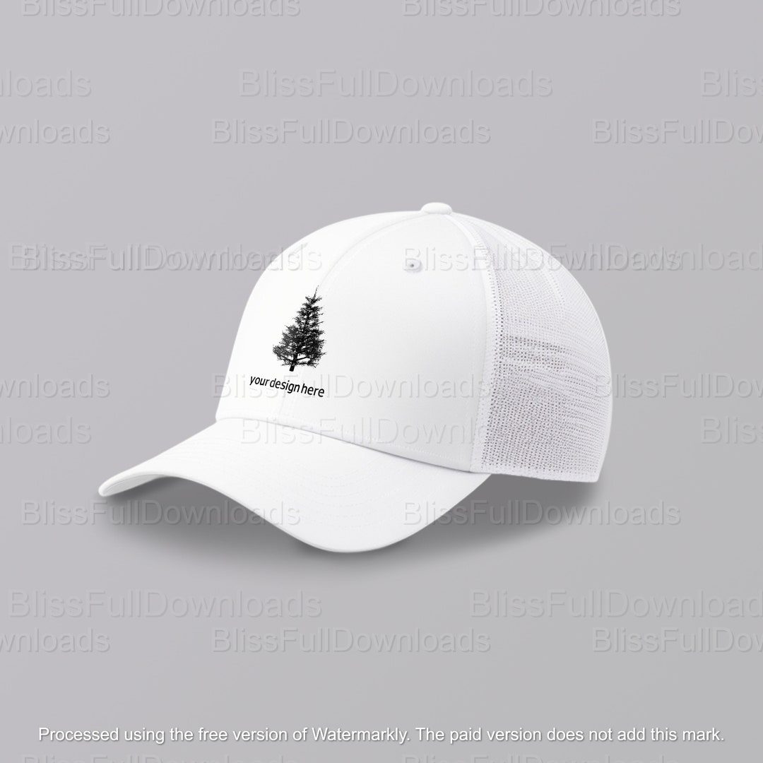 Customizable White Sports Cap Logo Mockup - DIY Hat Design, Editable ...