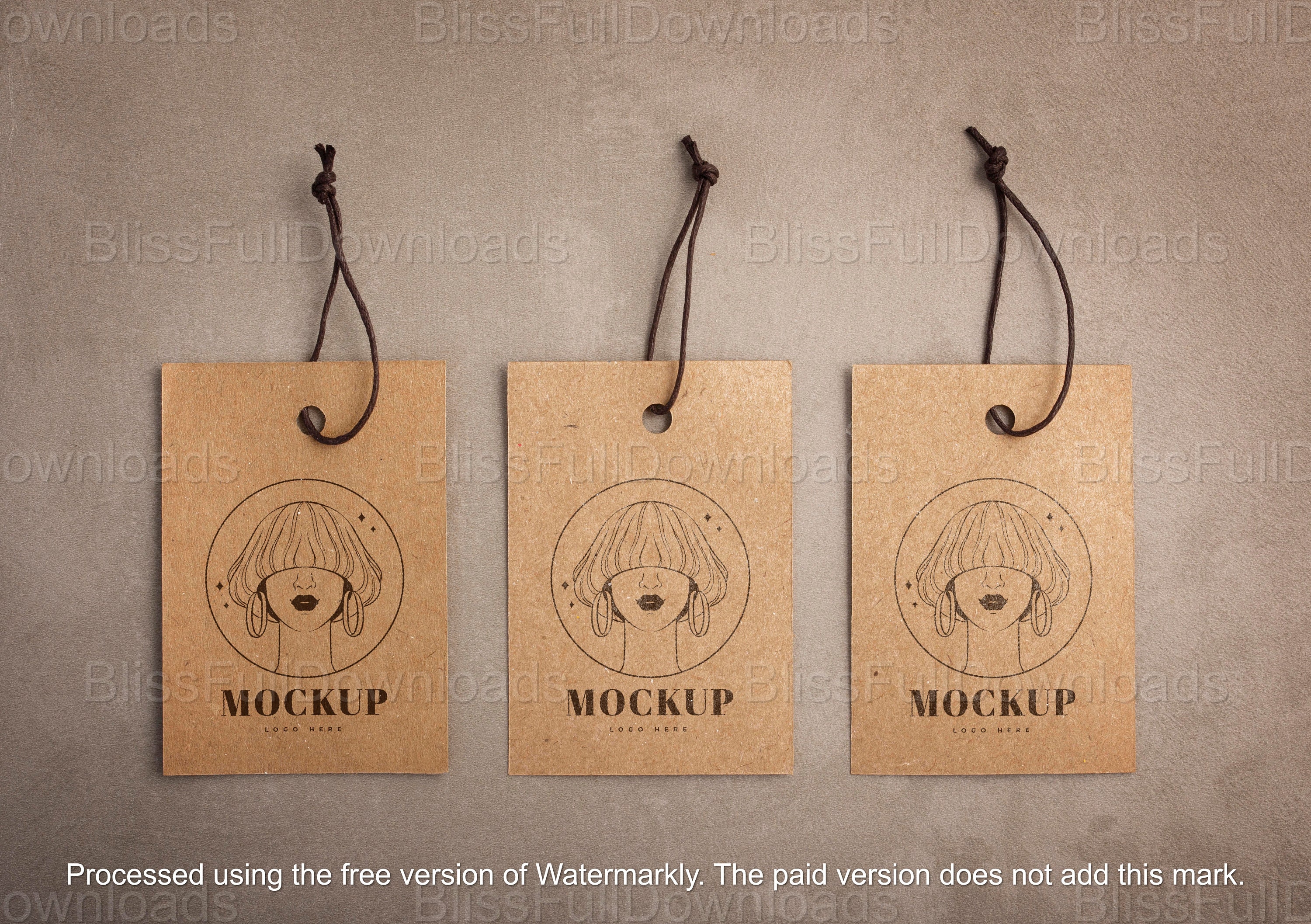 Garments Hang Tag Label Mockup PSD for Stunning Branding Design | Kraft ...