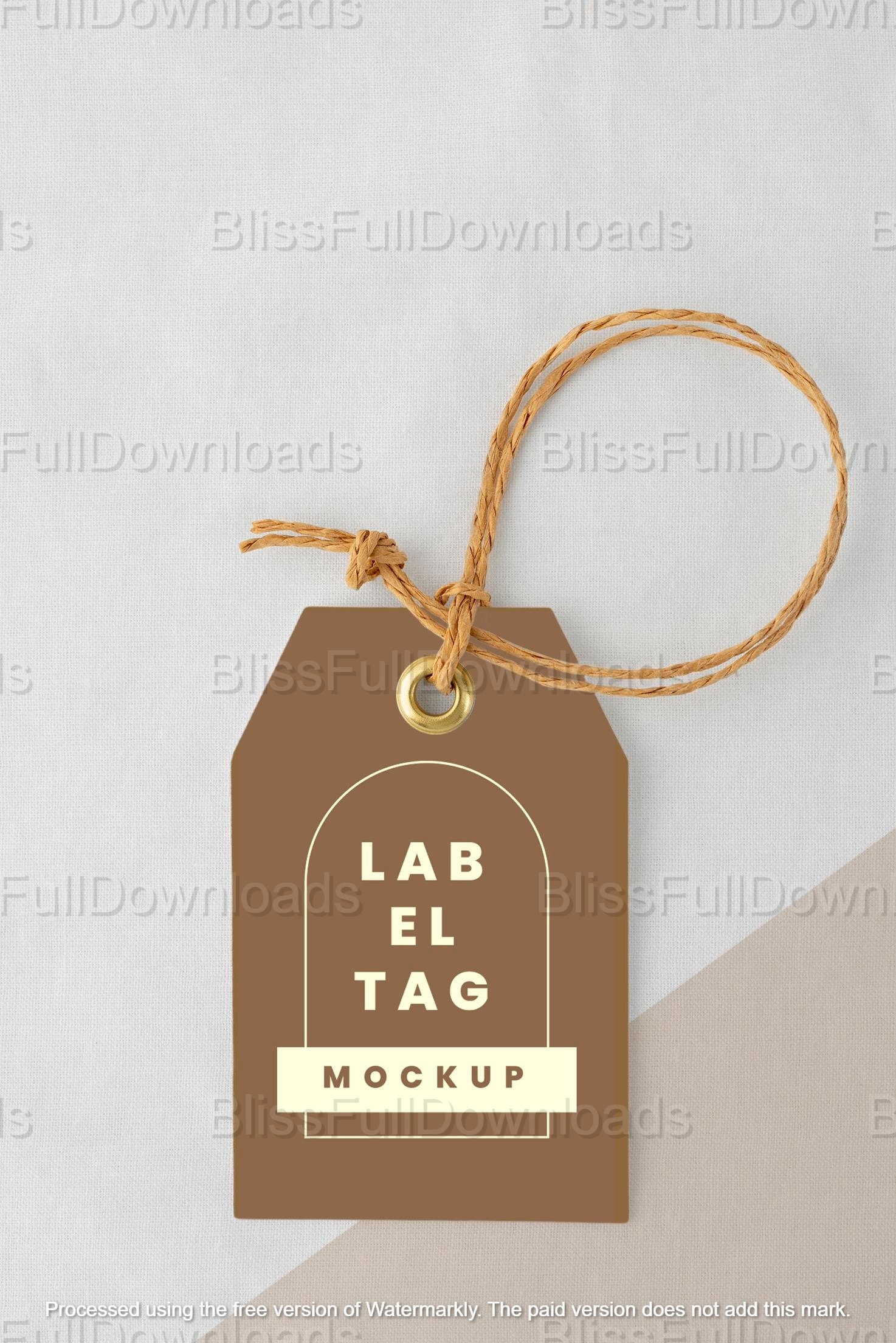 Hang Tags Label Mockup for Branding and Logo Design, Premium Clothing ...