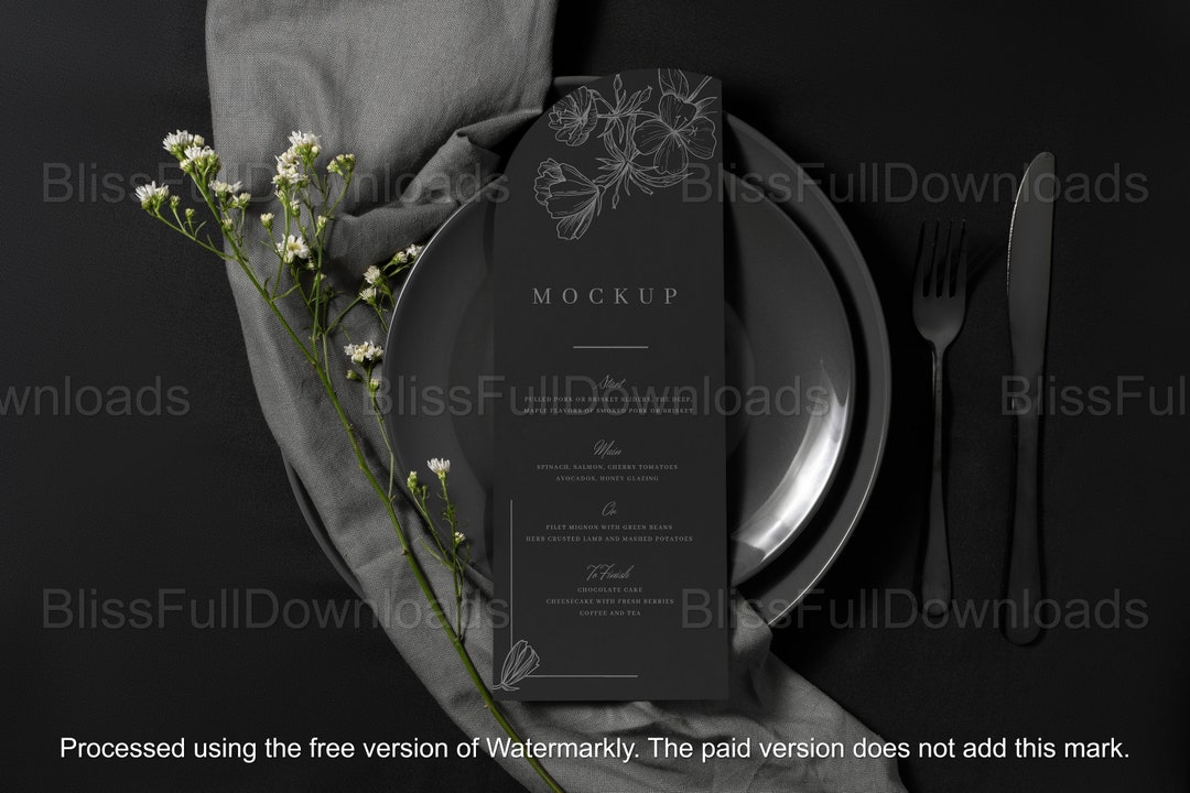 DIY Wedding Menu Template, Editable Reception Menu, Printable Menu ...