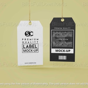 Top-view Paper Label Mockup Set - Professional Label Templates for ...