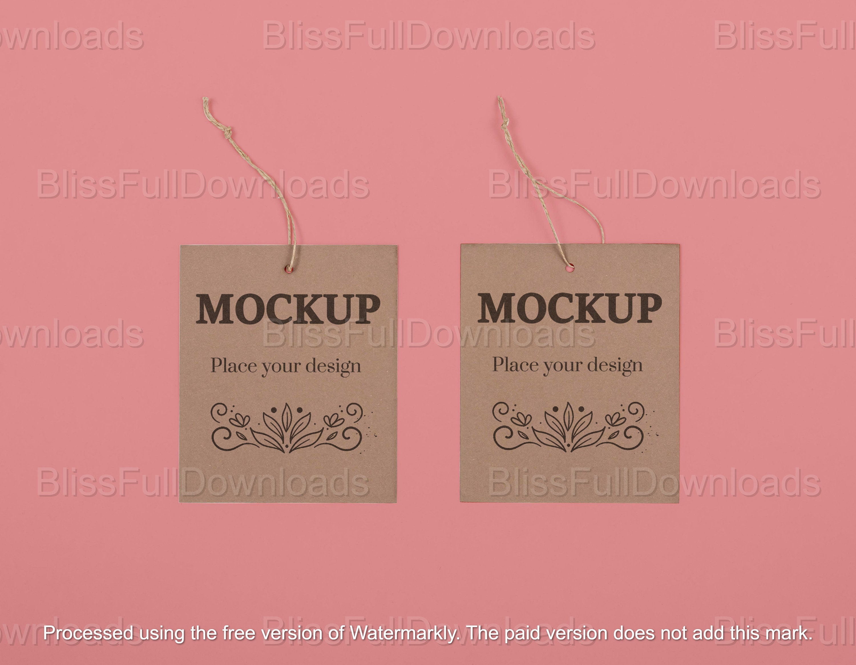 Garments Hang Tag Label Mockup PSD Stunning Branding Design - Etsy