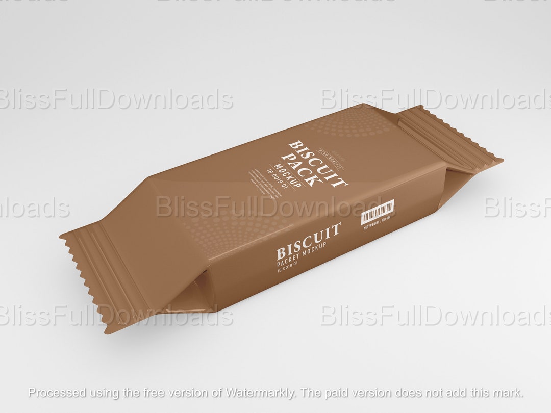 Biscuit Pack Packaging Mockup, Biscuit Mock up PSD, Biscuit Pack Design ...