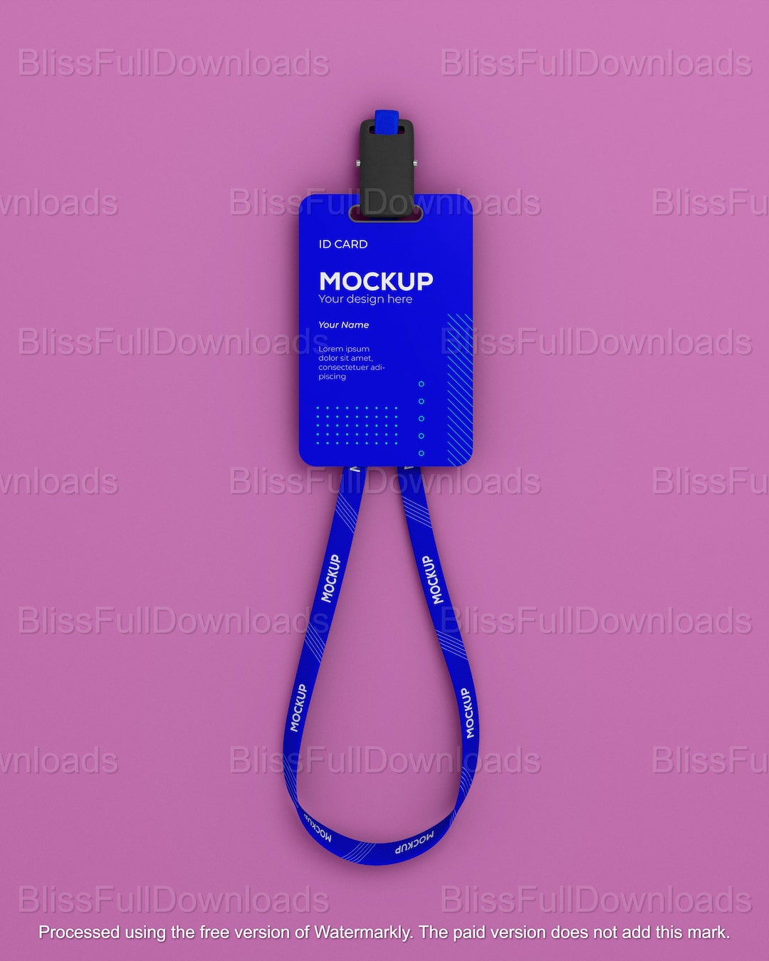 Office Badge Template, High-quality Mockup, Company Identification ...