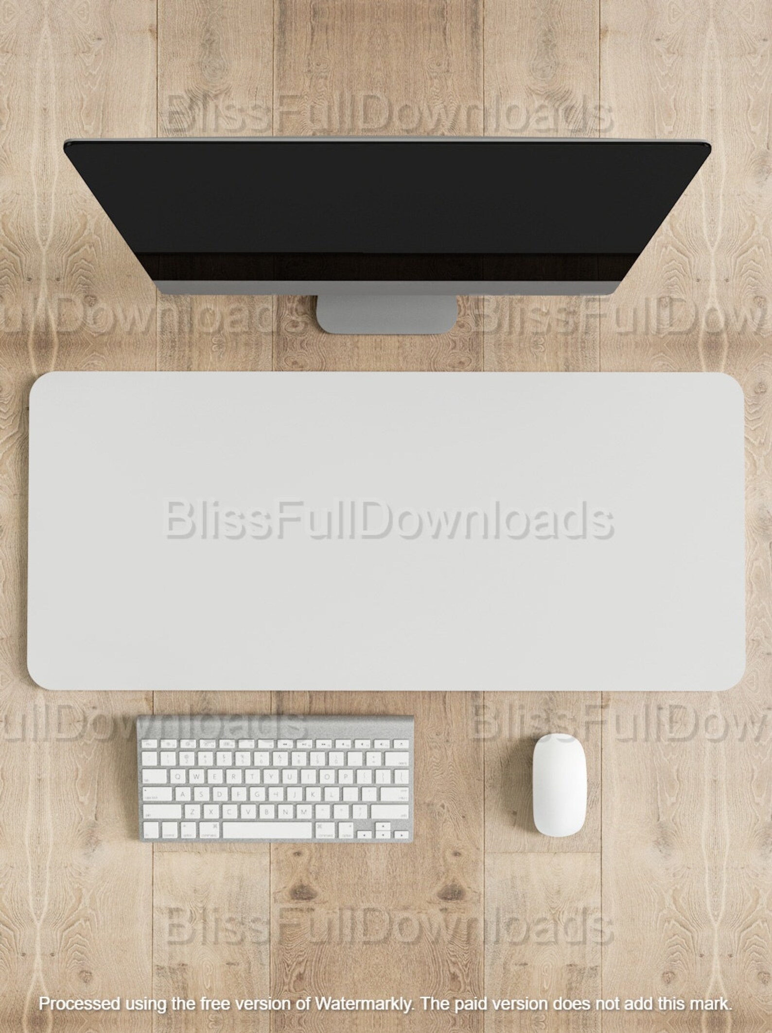 Top View Mouse Pad Mockup for Branding and Logos Large Keyboard Pad ...