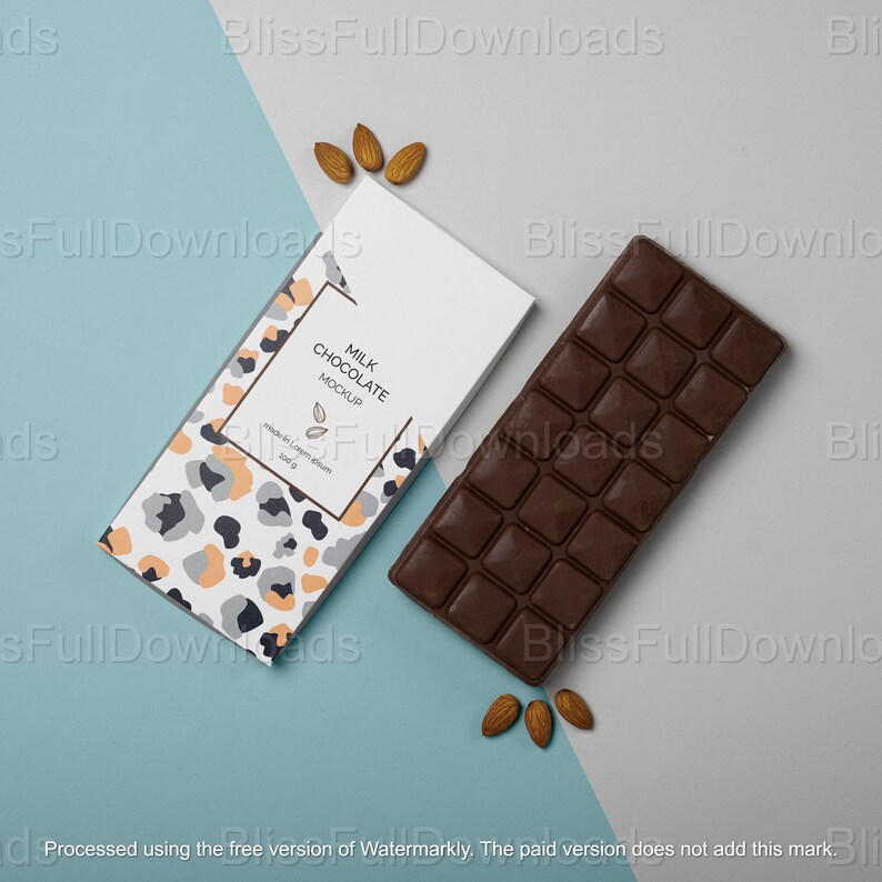 Chocolate Box Mockup, Label Mockup PSD, Chocolate Packaging ...