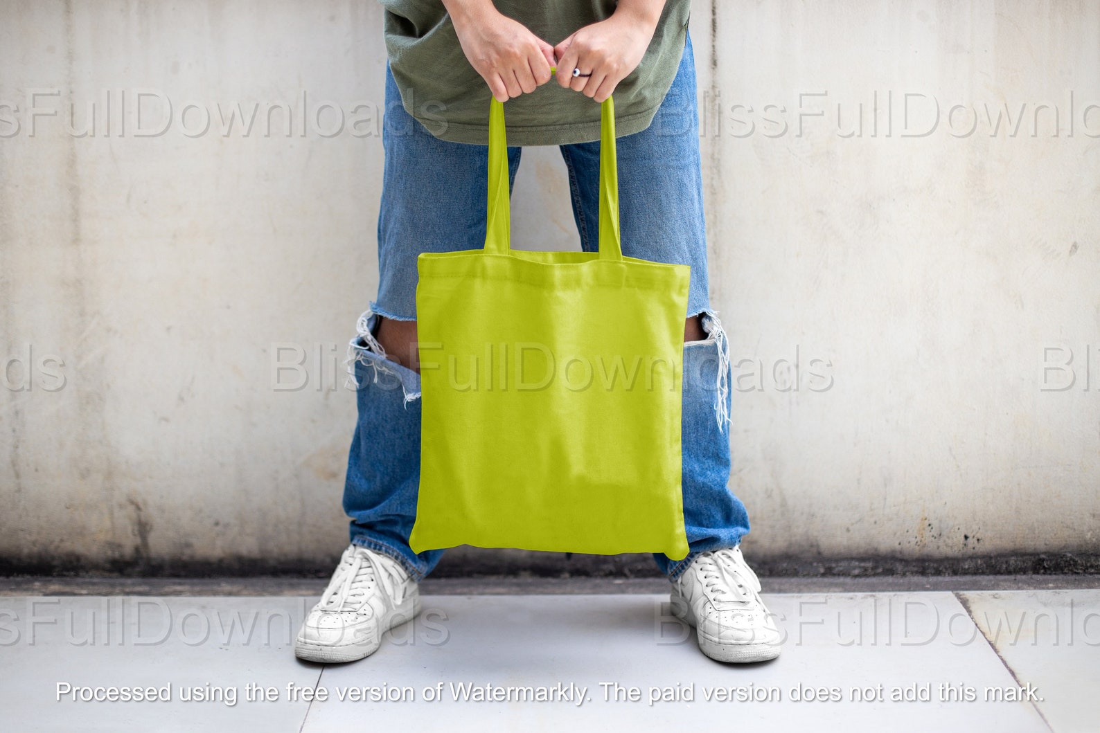 Man Holding Tote Bag Mockup Stylish Canvas Tote Bag Male Model With ...