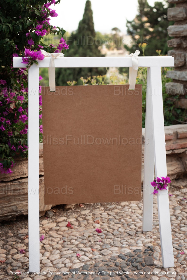 Wedding Sign Mockup Welcome Sign & Easel PSD Mockup Seating Chart Baby ...