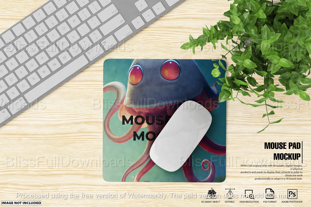 Square Mouse Pad Mockup | Personalized Mousepad | Desk Accessories ...