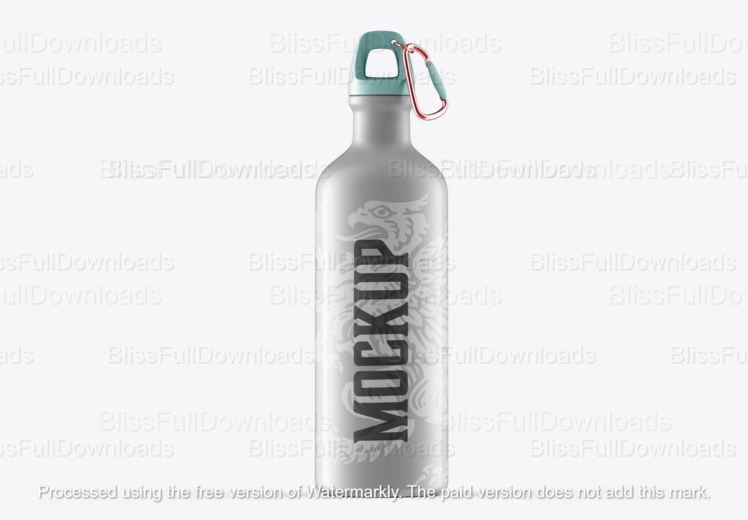 Customizable Thermos Water Bottle Logo Mockup - Personalized Design for ...