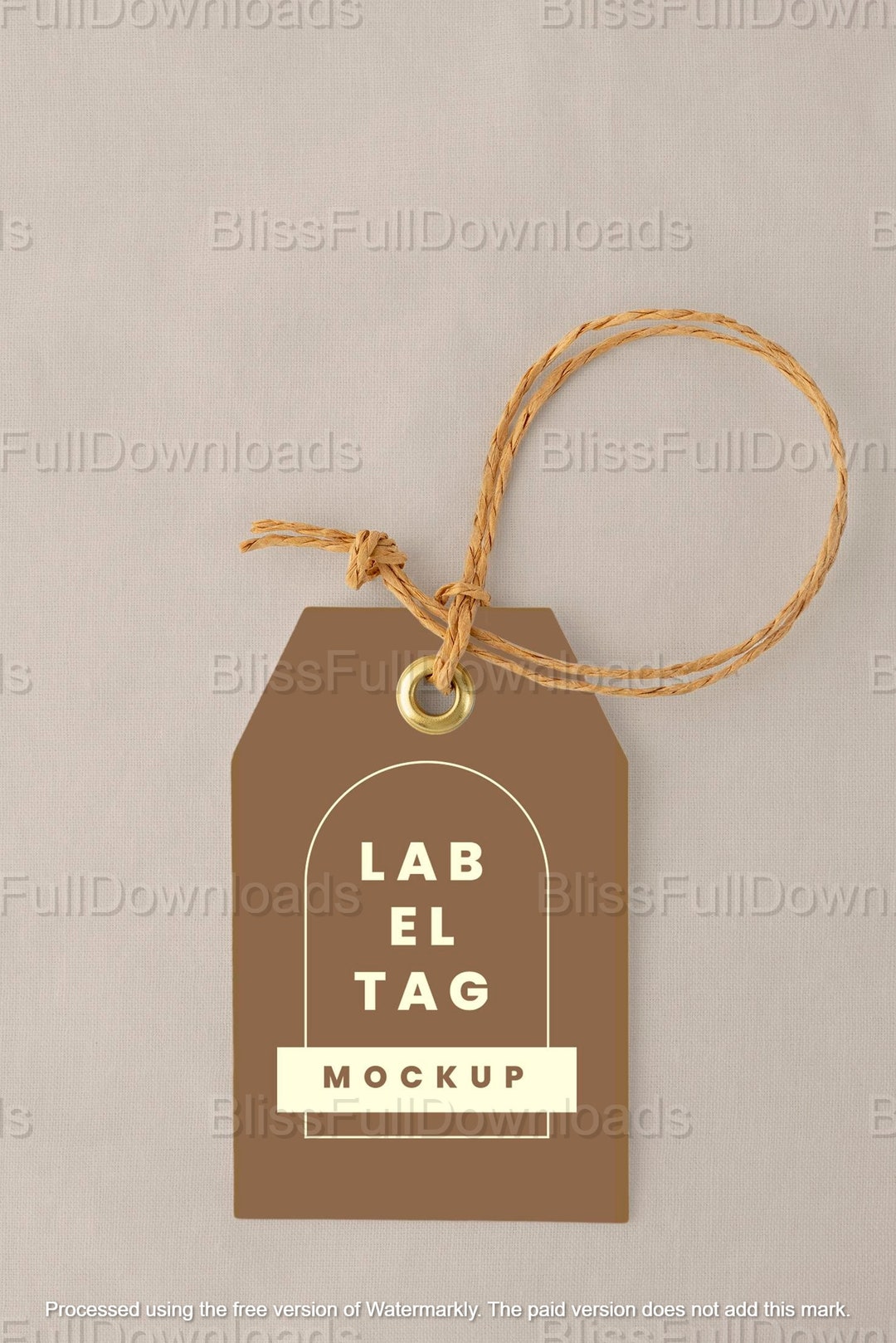 Hang Tags Label Mockup for Branding and Logo Design, Premium Clothing ...