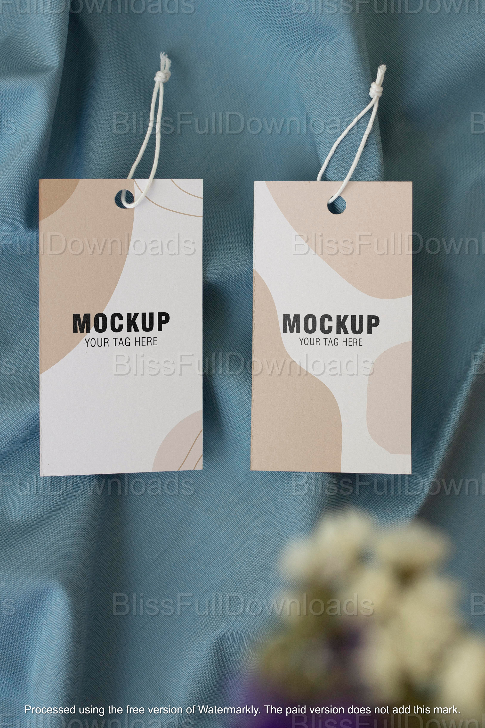 Minimal Hang Tag Template for Clothing - Editable & Printable Price ...