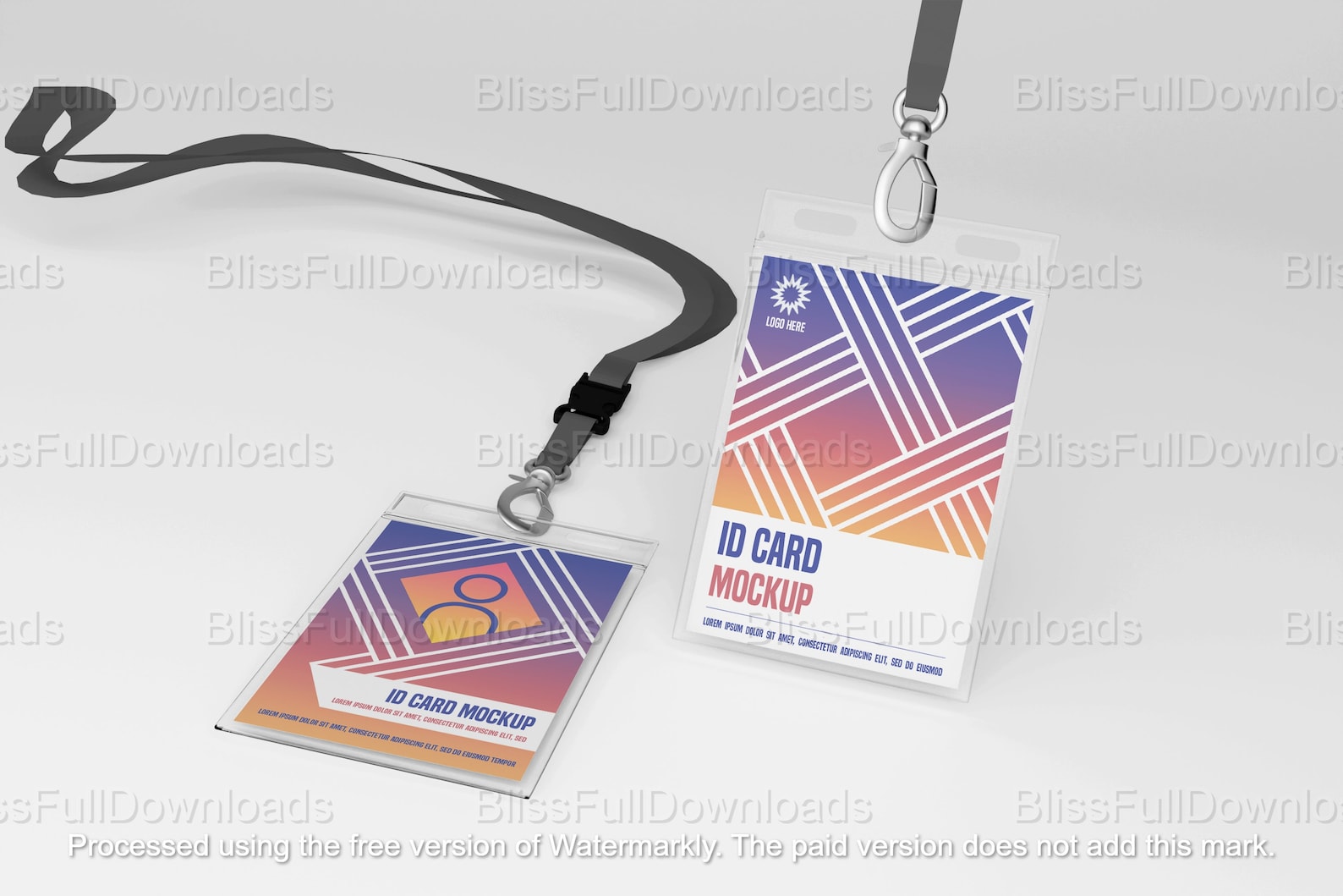 ID Card Template, Professional Badge, Corporate ID Design, Custom Pass ...