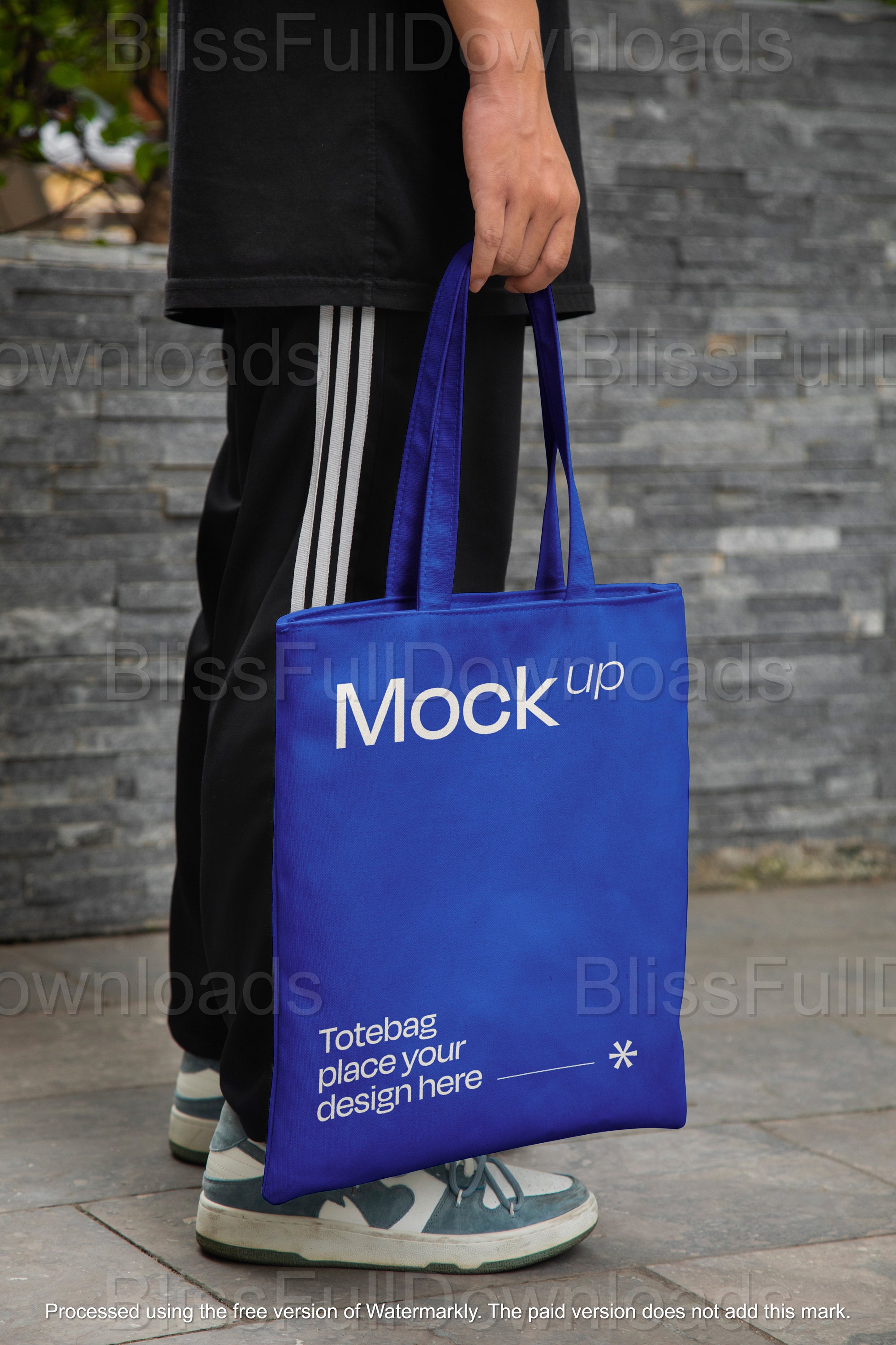 Stylish Side View Man With Tote Bag Mockup Fashionable Tote Bag ...